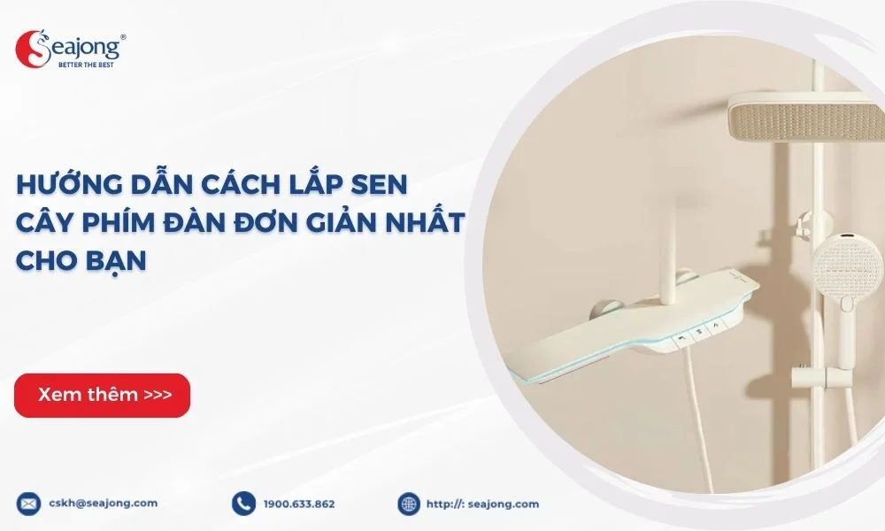 Hướng dẫn cách lắp sen cây phím đàn đơn giản nhất cho bạn